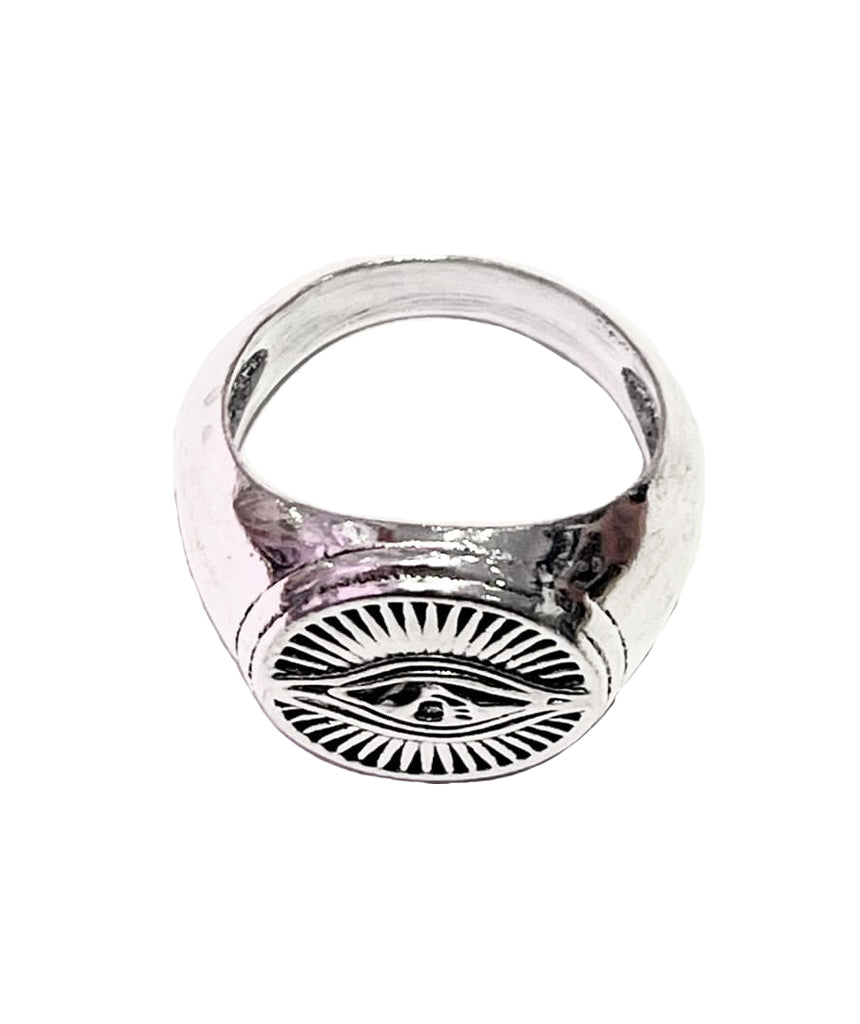 Large Evil Eye Signet Ring – Urbiana