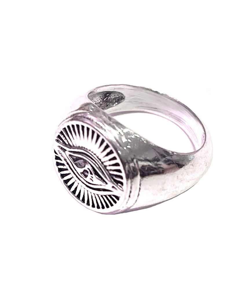 Large Evil Eye Signet Ring – Urbiana