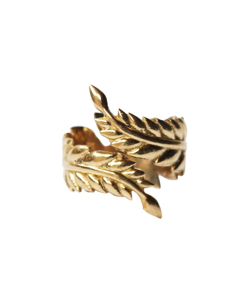 Gold and Silver Cesar Crown Ring UK | Urbiana Jewellery
