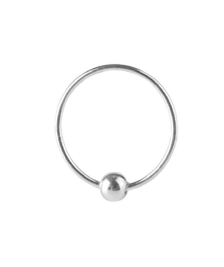 Sterling Silver Nose Ring with Ball – Urbiana